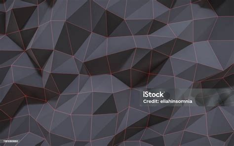 빨간색 와이어 메쉬 텍스처 접힌 종이 3d 렌더링 회색 추상 다각형 배경 그림의 다른 음영 0명에 대한 스톡 사진 및 기타 이미지 0명 공란 독일 Istock