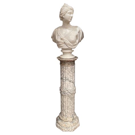 Antique Plaster Classical Bust Of Agrippa At 1stdibs