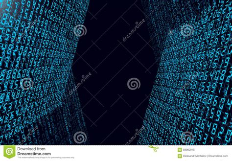 Binary Code Background Abstract Stock Illustration Illustration Of Display Concept 93960915
