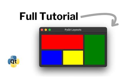 The Essential Pyqt Layouts Youtube