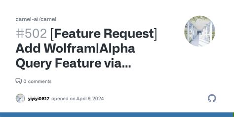 Feature Request Add Wolfram Alpha Query Feature Via Search Wolfram Alpha Api Issue
