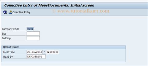 FO8Y SAP Tcode Collective Entry Of MeasDocuments