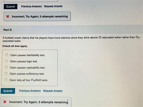 solved submit previous answers request answer x incorrect