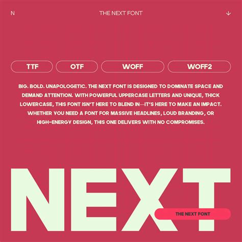 The Next Font The Bold Font