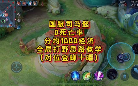 国服司马懿0死亡率分均1000经济全局打野思路教学 王者荣耀龙帝 司马懿 王者荣耀龙帝 司马懿 哔哩哔哩视频