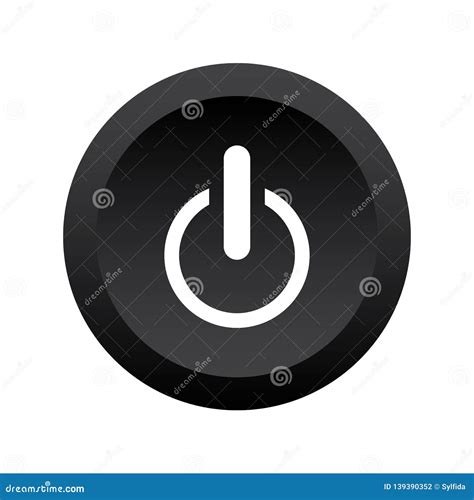 Power Button Icon Vector Illustration Stock Illustration