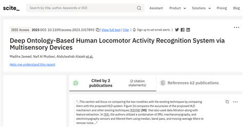 Citation Report Deep Ontology Based Human Locomotor Activity