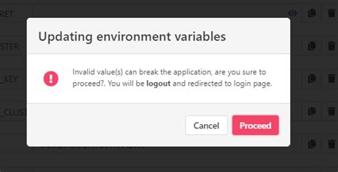 Manage Env Variables Vaah Docs