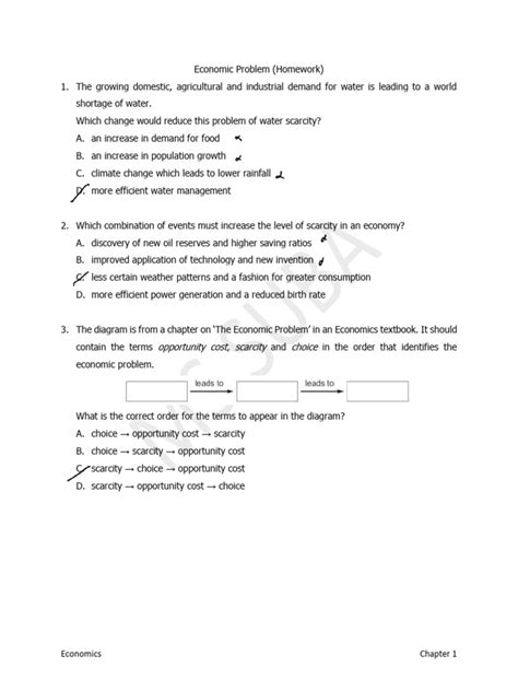 economic problem hw pdf