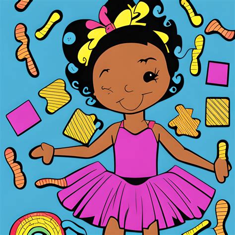 Detailed African American Cartoon Illustration · Creative Fabrica