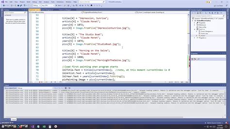 Art Gallery With Parallel Arrays Youtube