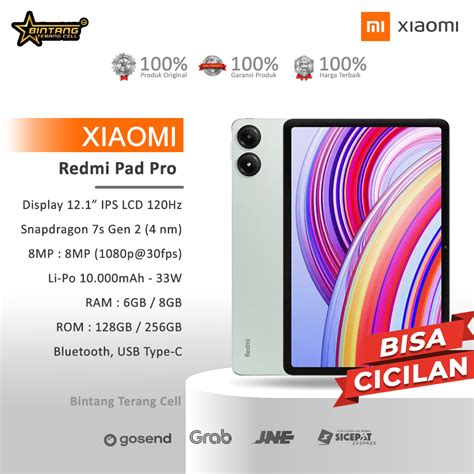 Jual Xiaomi Redmi Pad Pro RAM 8 256gb Mipad Pro Redmi Pad 6 128gb Mipad 6 128gb Garansi Resmi