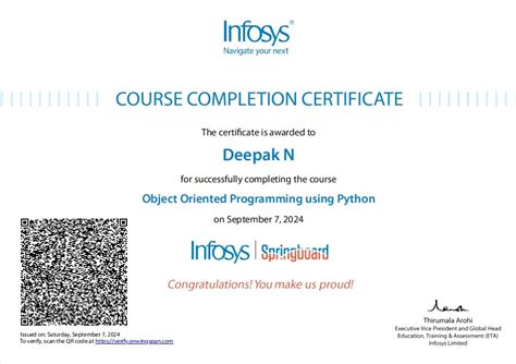 completed object oriented programming course deepak n posted on the