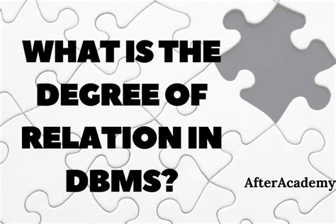 What Is The Degree Of Relation In Dbms