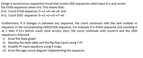 Solved Design A Synchronous Sequential Circuit That Counts