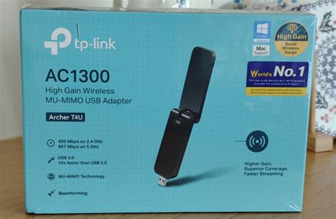 TP Link AC1300 High Gain Usb Wireless Adapter Computers Tech Parts Accessories Networking