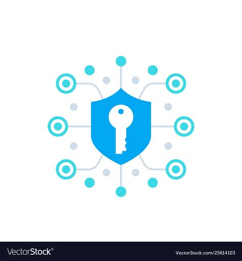 Security Secure Communication And Encryption Vector Image