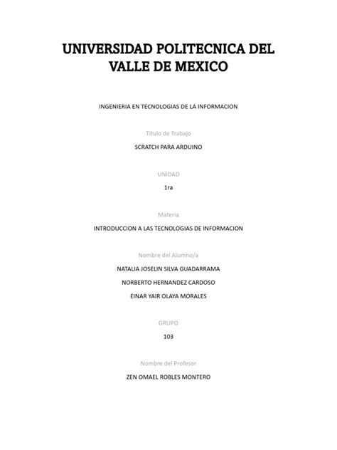 Scratch Para Arduino Pdf