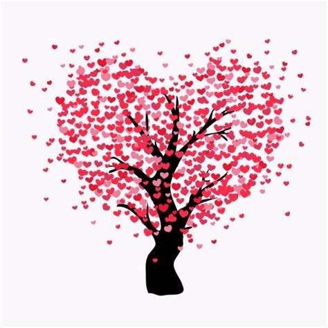 Heart Tree Royalty Free Vector Image VectorStock