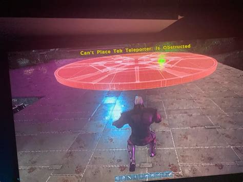 Ark Tek Teleporter Is Obstructed Where There Is Space My Teleporter Is In Ceilings And