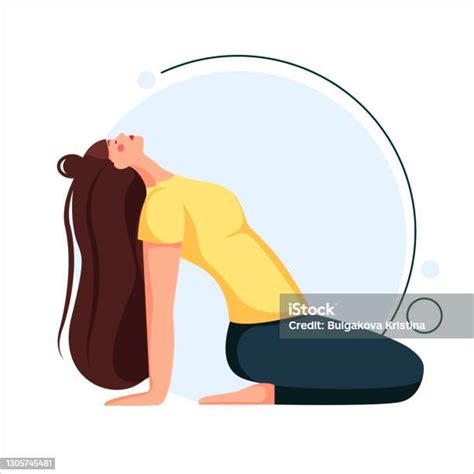 요가를하는 소녀 피트니스 스포츠 및 건강한 라이프 스타일 개념 연습 요가 운동 만화 플랫 벡터 일러스트레이션 가공의 인물에 대한 스톡 벡터 아트 및 기타 이미지 Istock