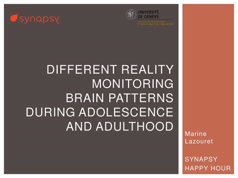 Ppt Different Reality Monitoring Brain Patterns During Adolescence