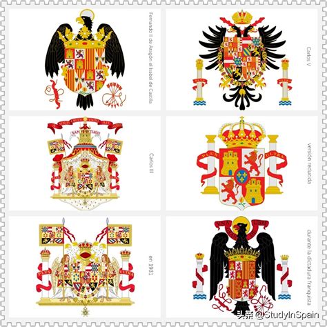 西班牙国旗历史 10月12日西班牙国庆日看看西班牙的国旗国徽和国歌历史的演变 说明书网