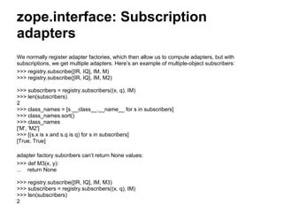 Zope Component Architechture PPT