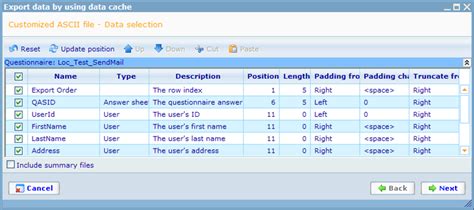 export step ascii file catglobe wiki