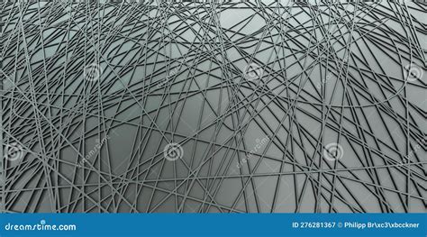 A Complex Metal Lattice Structure With Intricate Lines And Patterns 3d Render Illustration Stock