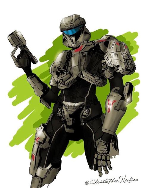 Halo Fan Art Commander Sarah Palmer Halo Armor Halo Fan Art
