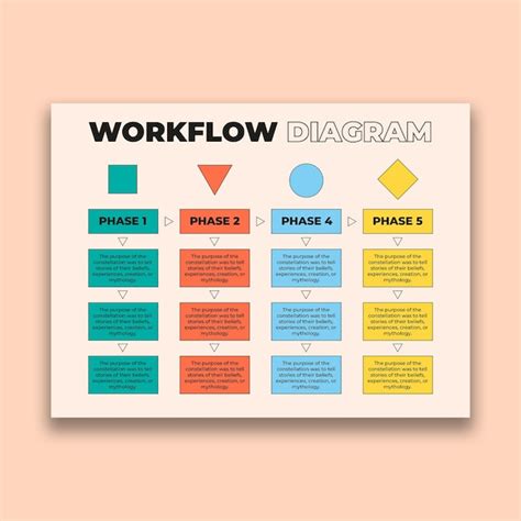 Free Vector Geometric Workflow Diagram
