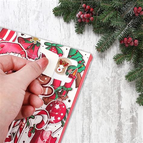 Коледен адвент календар 24 дни сплав от мед цинк кристали с гривна и висулки многоцветен