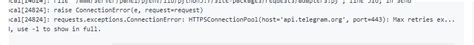 Not Working On This Last Week Requestsexceptionsconnectionerror Connectionpoolhost