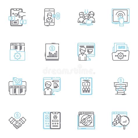 移动开发线性图标集 Android Ios跨平台swift Kott颤动反向线矢量 向量例证 插画 包括有 振翼 机器人 275715668