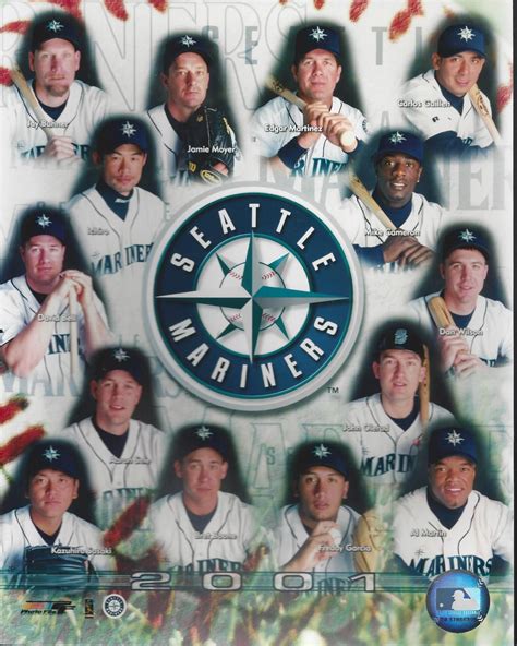 Seattle Mariners 2001 Team 8x10 Photo Biggsports