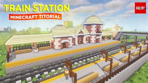 How To Make A Railroad Station In Minecraft
