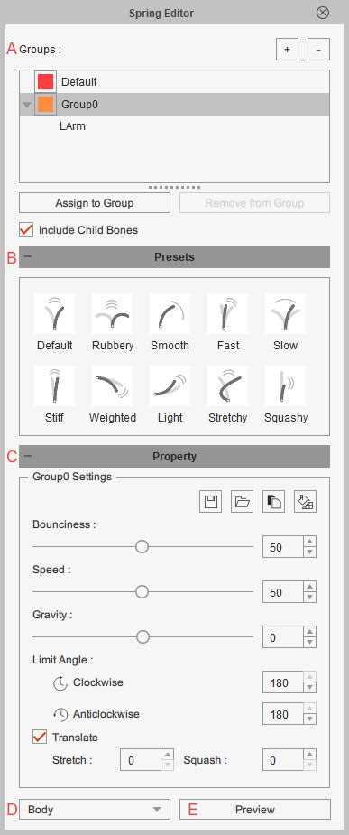 User Interface Introduction For Spring Editor