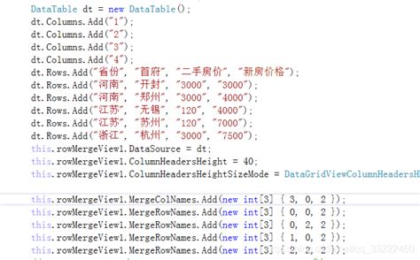 可实现横向合并单元格、纵向合并单元格的datagridview、可随意设置合并单元格位置cdatagridview任意合并单元格 Csdn博客