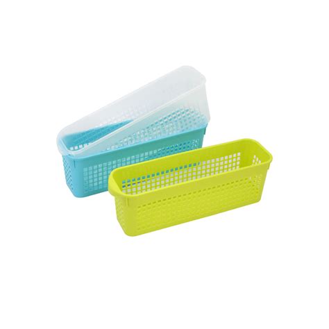Rectangular Storage Basket Small Plastic Depot
