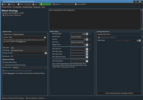 C Code For Wheel Strategy Wealthlab