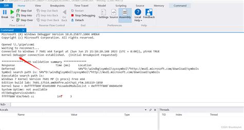 在win7 虚拟机上使用windbg进行内核调试的配置win7 Windbg Csdn博客