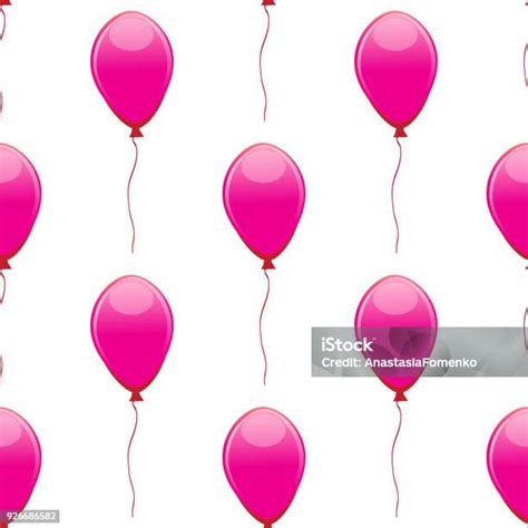 3d 현실 화려한 벌 룬 광택 풍선 비행의 휴가 그림 흰색 배경에 고립 벡터 일러스트입니다 원활한 패턴 기하 도형에 대한 스톡 벡터 아트 및 기타 이미지 Istock