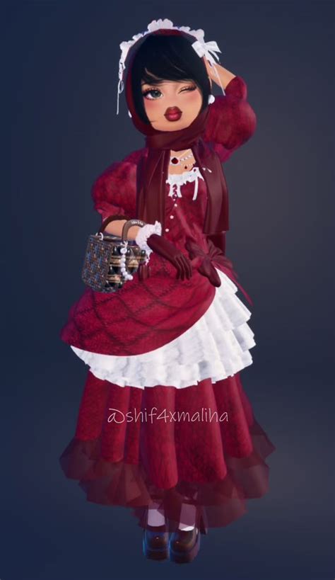 Dress To Impress ⋆𐙚₊˚⊹♡ Red Riding Hood Outfit Inspo 🧺 In 2024 Red