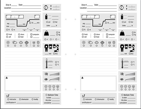 Dive Log Template Word Form Fill Out And Sign Printab