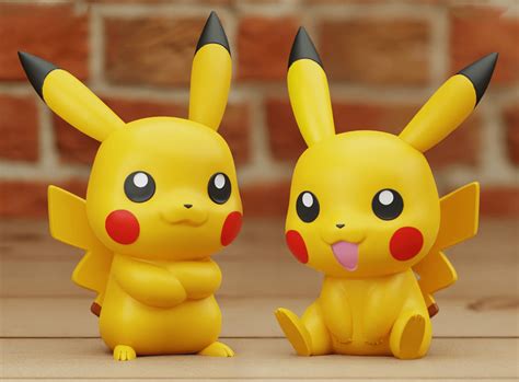 【皮卡丘3d打印模型】 3d打印模型下载 3d打印模型库 Enjoying3d模型网