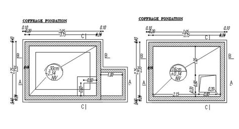 Autocad Drawing Of Foundation Formwork Detail Cad File Dwg File Cadbull