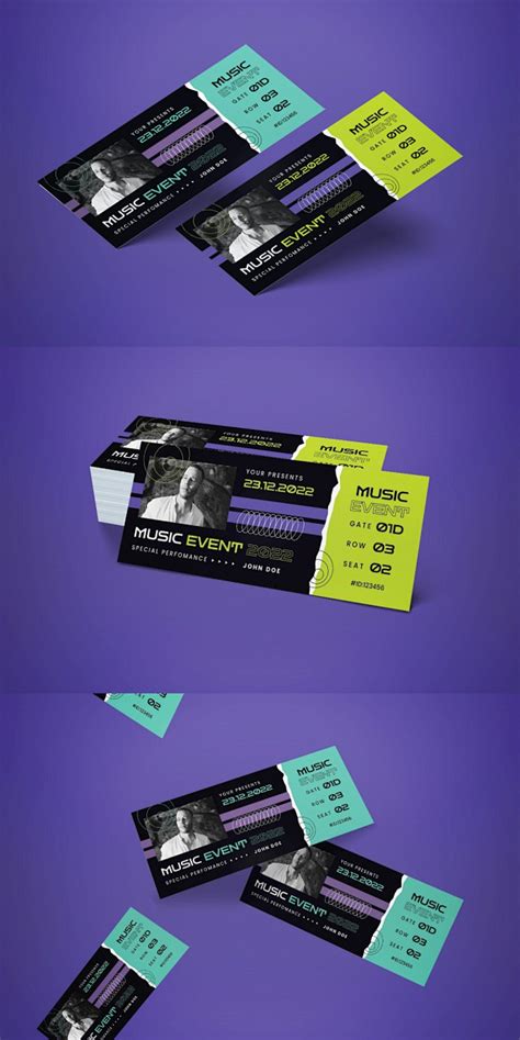 音乐节 音乐 门票 设计素材