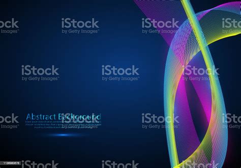 동적 파도와 입자 벡터 추상적인 배경입니다 모션 디자인에 적합 한 그림 0명에 대한 스톡 벡터 아트 및 기타 이미지 0명 곡선 과학 Istock