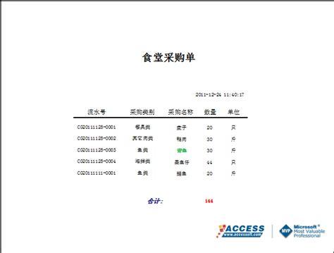 【access实例】access汇总报表，access合计报表，access求和报表，access报表汇总报表合计，access报表求和的